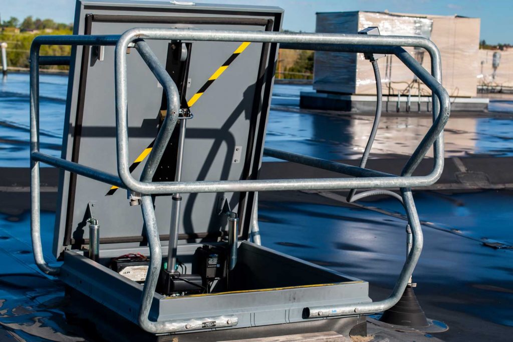 Roof Hatch Safety Rails - SafePro Safety